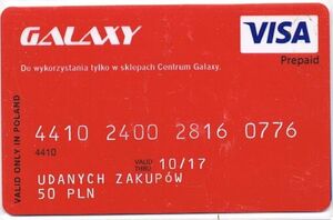 Bank Card: Galaxy (BRE Bank SA/MultiBank/mBank, PolandCol:PL-VI-0434