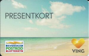 Gift Card: Ving - Svenska Postkodlotteriet (Ving, Sweden(Ving) Col:S ...
