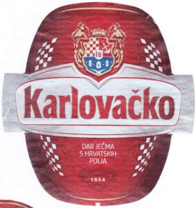 Drink Label: Karlovacko (Karlovacka Pivovara, CroatiaCol:HR-BEER-000058