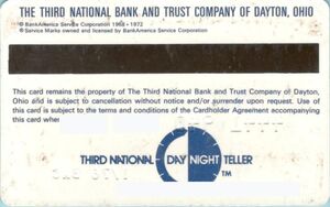 Bank Card: Bank Americard-THIRD NATIONAL (The National Bank and Trust ...