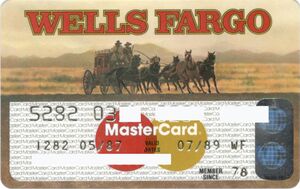 Bank Card: Wells Fargo MasterCard (Wells Fargo, United States of ...