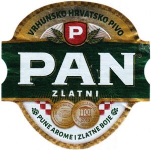 Drink Label: Pan Zlatni (Pivovara Koprivnica /Carlsberg Croatia ...