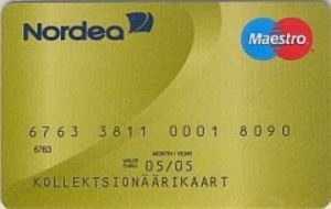 Bank Card: Green (Nordea Pank, EstoniaCol:EE-MS-0032