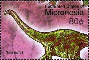 Stamp: Saltasaurus (Micronesia, Federated States of(Prehistoric Animals ...