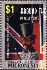 Stamp: Phineas Fogg, explorer and adventurer (Micronesia, Federated ...