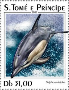 Stamp: Common Dolphin (Delphinus delphis) (São Tomé and Príncipe ...