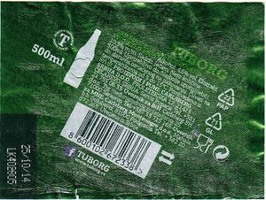 Drink Label: Tuborg Green (Pivara Čelarevo /Carlsberg Serbia/, SerbiaCol:RS-BEER-000076
