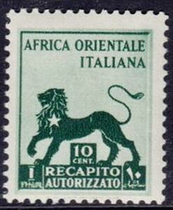 Stamp: Recapito Autorizzato (Italian East Africa(Postal Tax) Mi:IT-EA ...