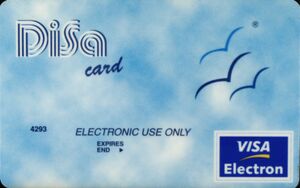 Bank Card: Disa card (Bank Of Attica, GreeceCol:GR-VE-0125