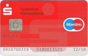 Bank Card: Maestro Sparkasse Hanauerland (Sparkasse Hanauerland ...