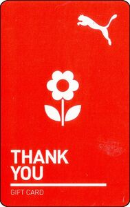 Geschenkkarte: Thank You (PUMA, Deutschland, Bundesrepublik(Birthday ...