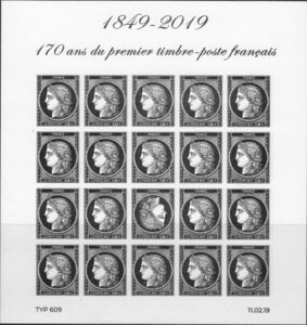 Timbre: 170th Anniversary of the First French Postage Stamp (France ...