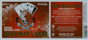 Drink Label: Dead Man's Hand - Russian Imperial Stout (Brouwerij Het ...