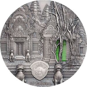 Coin: 10 Dollars (Angkor) (Palau(Tiffany Art)