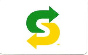 Gift Card: Subway Logo Arrows (Subway, United States of America(Subway ...