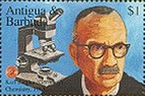 Stamp: Karl Ziegler, chemistry, 1963 (Antigua and Barbuda ...
