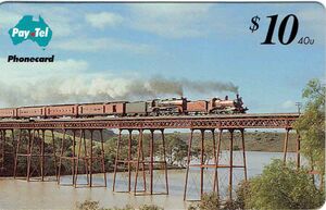 Phonecard: Steam Locomotives D3-639 and R707 (PayTel Australia ...