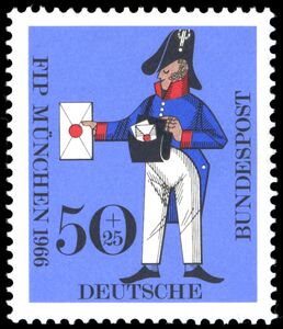 Stamp: Prussian Letter Carrier (Germany, Federal Republic(International ...