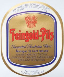 Drink Label: Feingold Pils (Brauerei Mühlgrub, AustriaCol:AT-BEER-005491