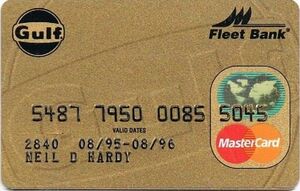 Bank Card: Gulf (Fleet Bank, United States of AmericaCol:US-MC-0694