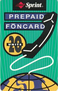 Phonecard: Sprint Prepaid Foncard 20 Units (Sprint (SPR), United States ...