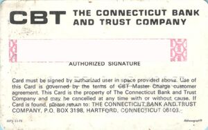 Bank Card: Connecticut Bank and Trust (The Connecticut Bank and Trust ...