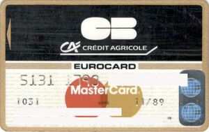 Bank Card: Credit Agricole MC-07-88 (Credit Agricole, FranceCol:FR-MC ...
