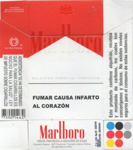 Cigarette Pack: Marlboro Original 2017-2018 (Venezuela(Marlboro ...