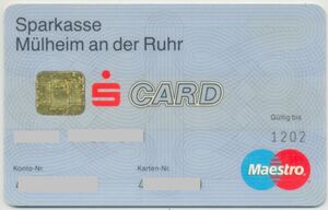 Bank Card: Card (Sparkasse Mulheim an der Ruhr, Germany, Federal ...