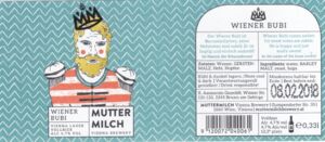 Drink Label: Muttermilch Wiener Bubi (Muttermilch Vienna Brewery ...
