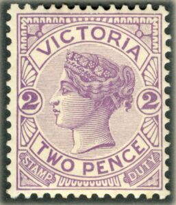 Stamp: Queen Victoria (1819-1901) (Victoria(1885 - 1900 Issues) Mi:AU ...