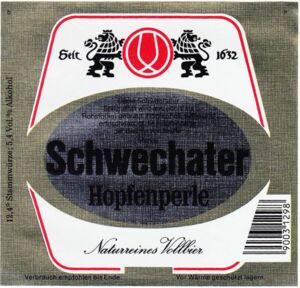 Drink Label: Schwechater Hopfenperle (Brauerei Schwechat, AustriaCol:AT ...