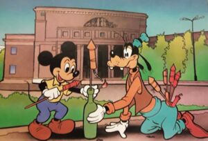 Pocket Calendar: Mickey Mouse and Goofy (Russia(Cartoons) Col:RUS-1997 ...