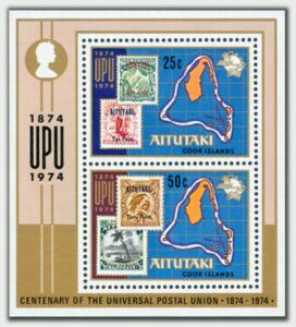 Stamp: Centenary of Universal Postal Union (UPU) (Aitutaki(Centenary of ...