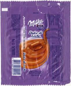 Chocolate Wrapper: Milka Milk chocolate with caramel (Mondelez ...