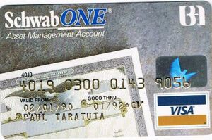 Bank Card: Schwab ONE (Bank of America, United States of AmericaCol:US ...