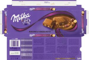 Chocolate Wrapper: Milka Raisins & Hazelnuts (Kraft Foods Österreich ...