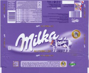Chocolate Wrapper: Milka Alpine milk (Kraft Foods Österreich ...