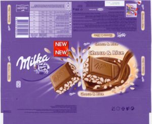 Envoltorio de chocolate: Milka Choco & Rice NEW (Kraft Foods Österreich ...