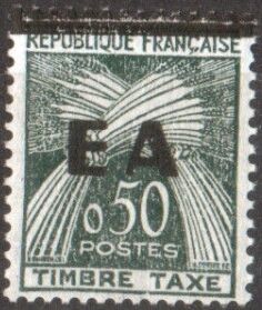 Stamp: Overprinted “EA” (Algeria) (Postage Due - 1962 Overprints) Mi:DZ ...