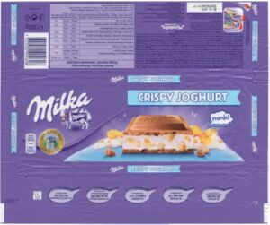 Chocolate Wrapper: Milka Crispy Yoghurt (Mondelez Österreich Production ...