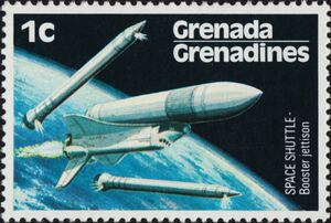 Stamp: Booster Jettison (Grenada Grenadines(US Space Shuttle) Mi:GD-GR ...