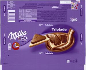 Chocolate Wrapper: Milka Triolade (Mondelez Belgium Production BVBA ...