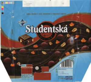 Invólucro de chocolate: Studentská Pečet Dark with raisins (Nestlé ...