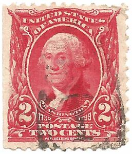 Stamp: George Washington (1732-1799), first President of the U.S.A ...