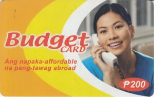 Phonecard: Budget card (Remote Memory Philippines, Philippines(PLDT ...