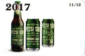 Calendario de Bolsillo: Pecsi sor (Hungría(Beer) Col:HU-2017-Beer-001.11