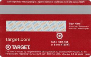 Bank Card: Target Visa (Target National Bank, United States of ...