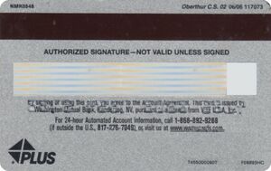 Bank Card: WAMU Platinum Visa (Providian National Bank (United States ...