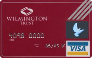 Bank Card: Wilmington Trust Silver Visa (Wilmington Trust, United ...
